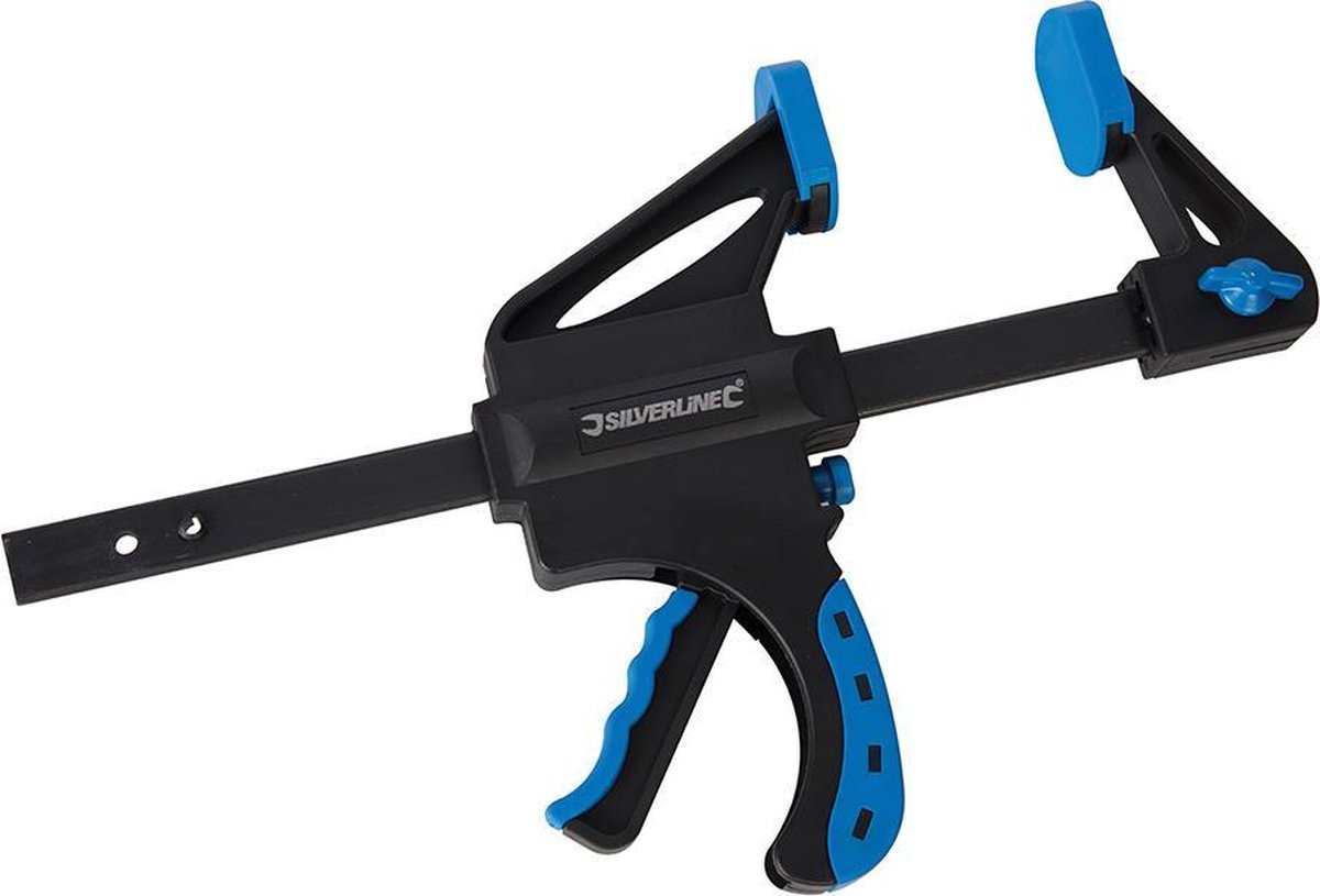 Silverline Snelspanklem - Heavy Duty - 150 mm - 15 cm | bol.com