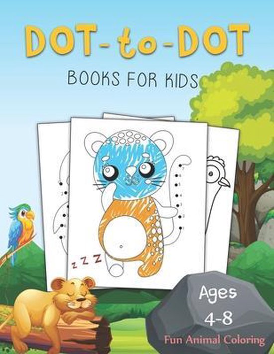 Dot to Dot Books for Kids Ages 4-8 Fun Animal Coloring: The Bear Dot to Dot Books for... | bol.com
