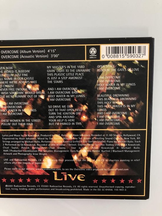 Live overcome cd-single, Live | Muziek | bol.