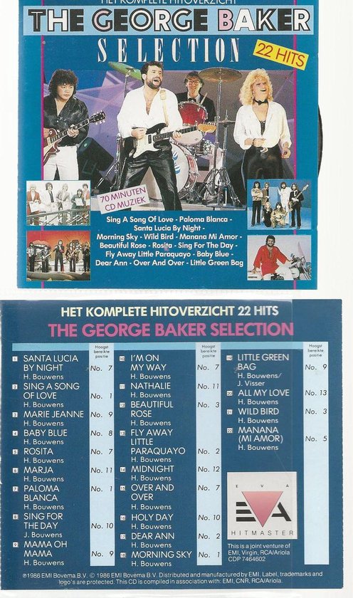 GEORGE Baker Komplete Hitoverzicht - CD, George Baker Selection | CD ...