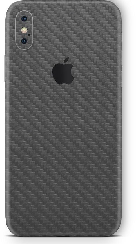 iPhone X Skin Carbon grijs - 3M Sticker | bol