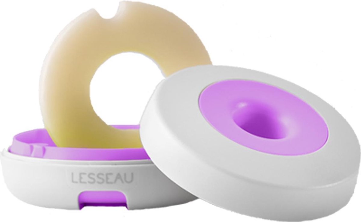 LESSEAU Travel soap dispenser Proud Purple met Lavande zeepnavulling ...