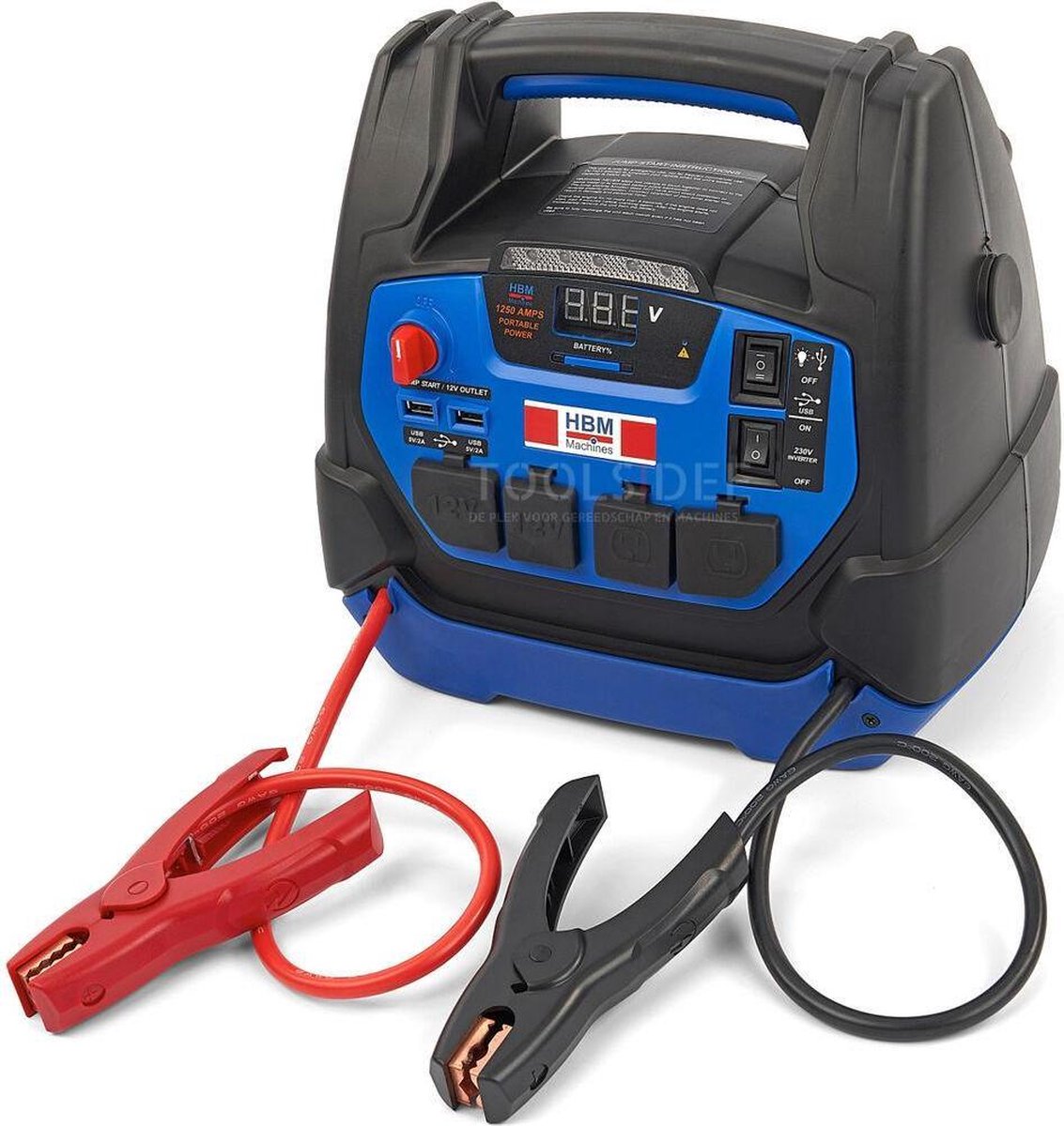 HBM Professionele Auto Startbooster, Jumpstarter Accu Booster, 230 V ...