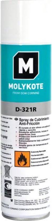Molykote Glijlak Spray D321-R D-321R 400ML | bol