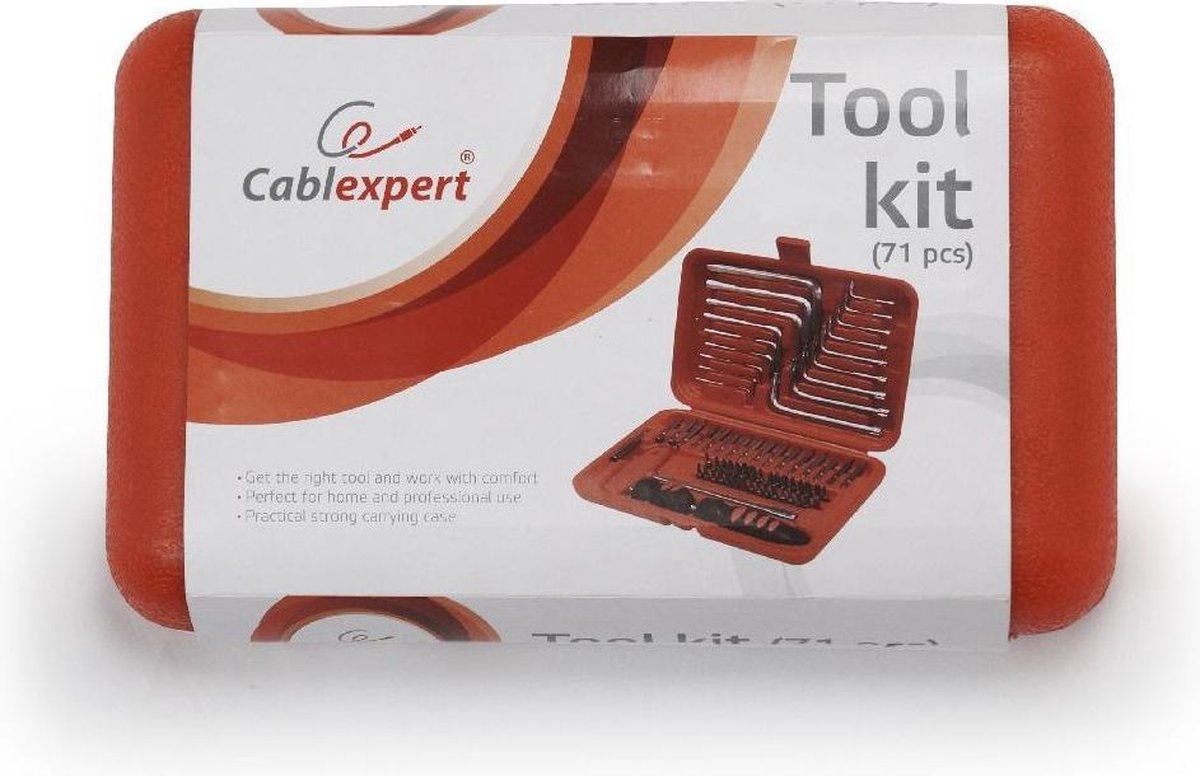 cablexpert gereedschapsset 'Pro' (71-delig) | bol.com