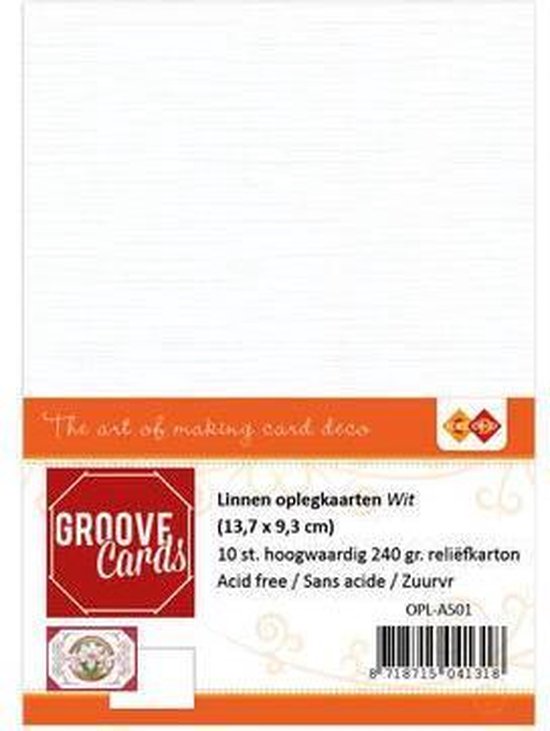 Oplegkaartjes Groove Cards A6 Wit | bol.com