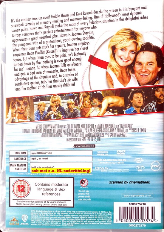 Overboard [DVD] [2018] [1988] (Dvd), Goldie Hawn | Dvd's | bol.com