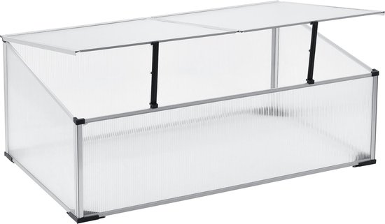 Tuinkas kweekkas mini 100x60x30-40 cm polycarbonaat | bol