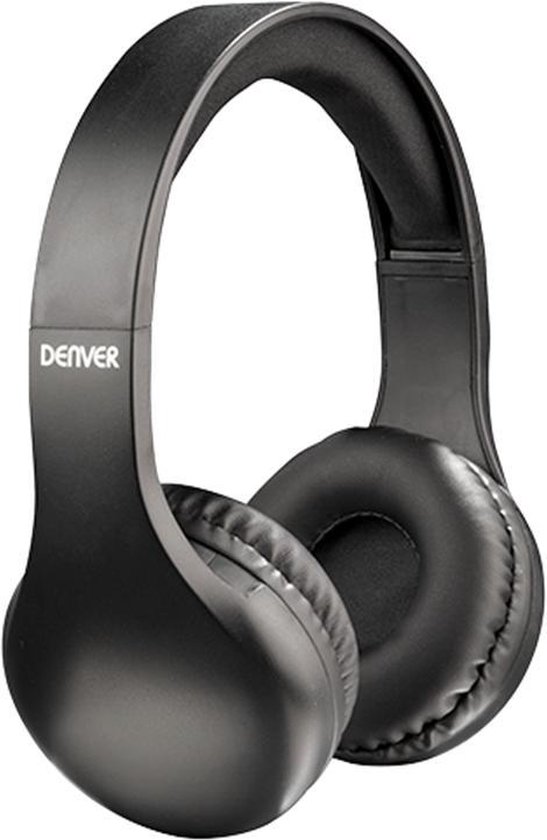 Denver 2 in1 Draadloos Bluetooth & Bedrade Koptelefoon Headphone Zwart ...
