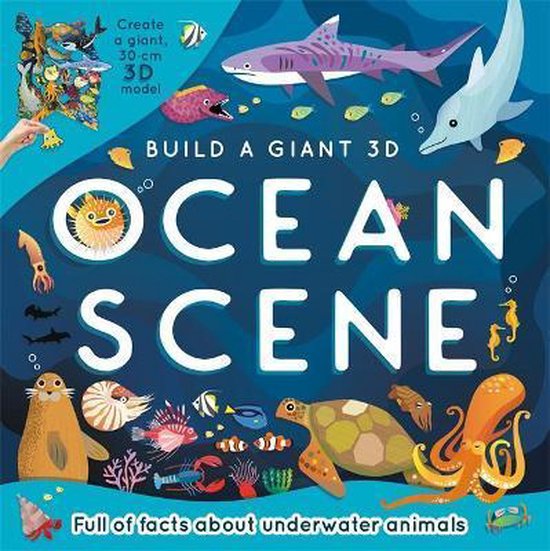 Sea Life Book and Model Set for Kids- Build a Giant 3D: Ocean Scene ...