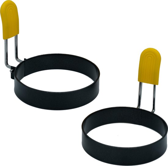 Ei Ring - Ei Vorm - Pancake Maker - 2 Stuks - RVS - Egg Ring - Ei ...