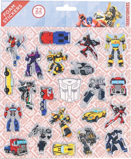 Foam Stickers "Transformers" +/- 22 Stickers | bol.com