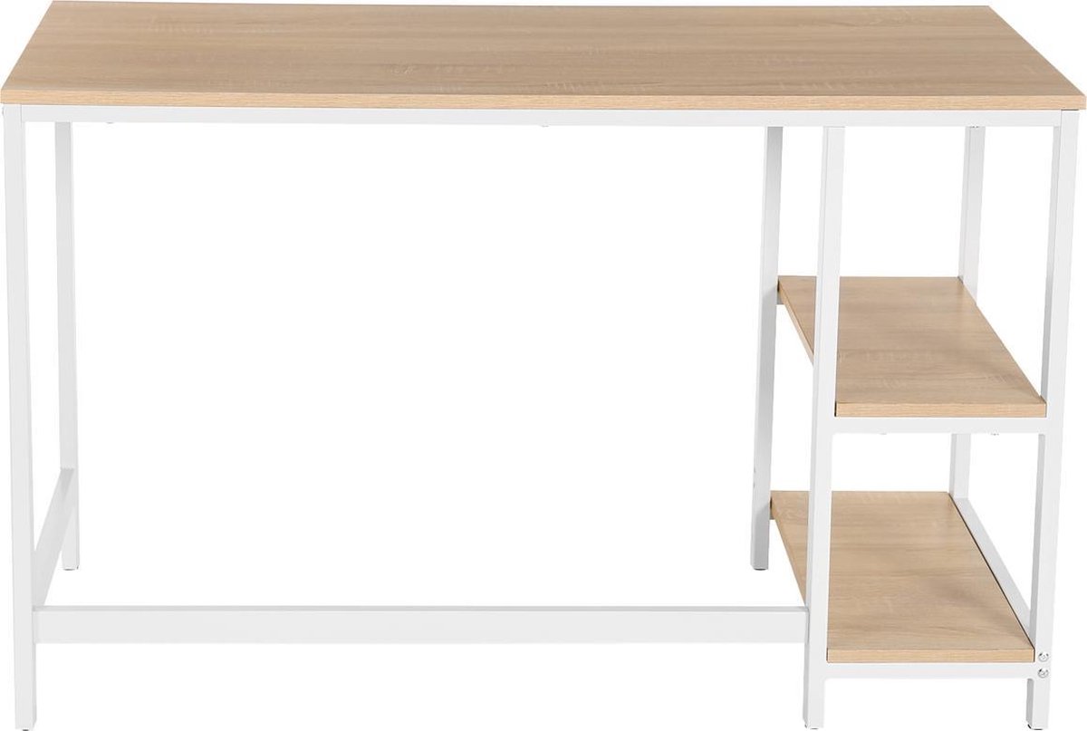 VASAGLE-bureau, computertafel, pc-tafel met 2 niveaus naar keuze rechts ...