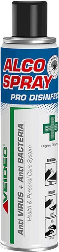 300ml Alco Spray VEIDEC - Alco spray voor oppervlakken alsook voor de ...