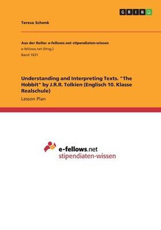 Understanding and Interpreting Texts. "The Hobbit" by J.R.R. Tolkien ...