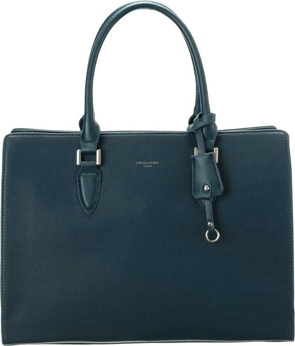 Extra grote Handtas David Jones Peacock blauw | bol.com