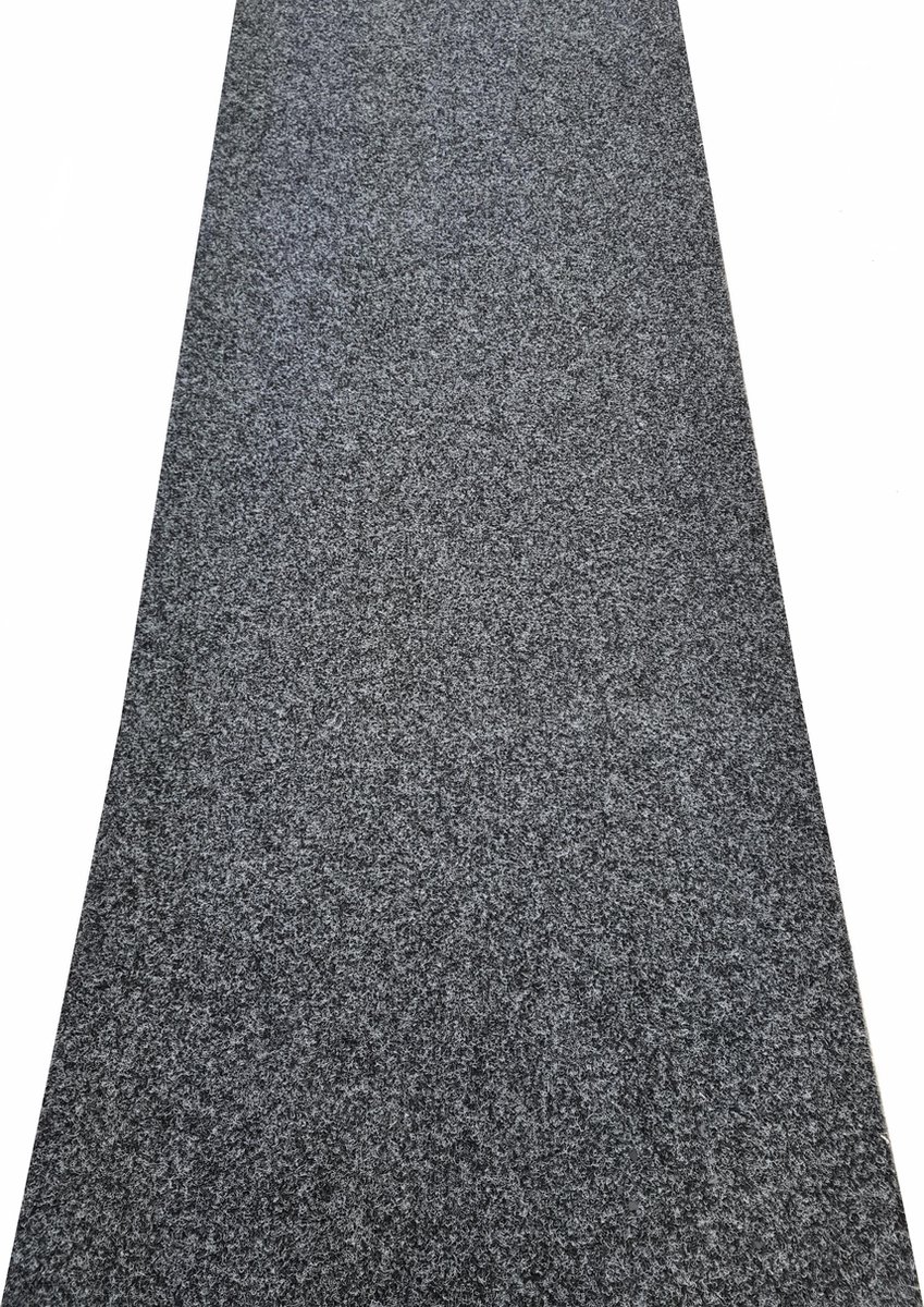 Loper anthraciet EFFEN 1 meter breed naaldvilt tapijt loper 100cm breed ...