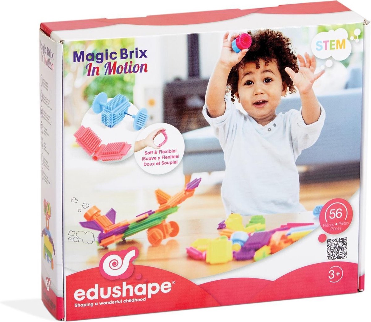 Edushape bristle blocks / nopper speelgoed / egelblokken Magische Brix in Beweging... | bol.com
