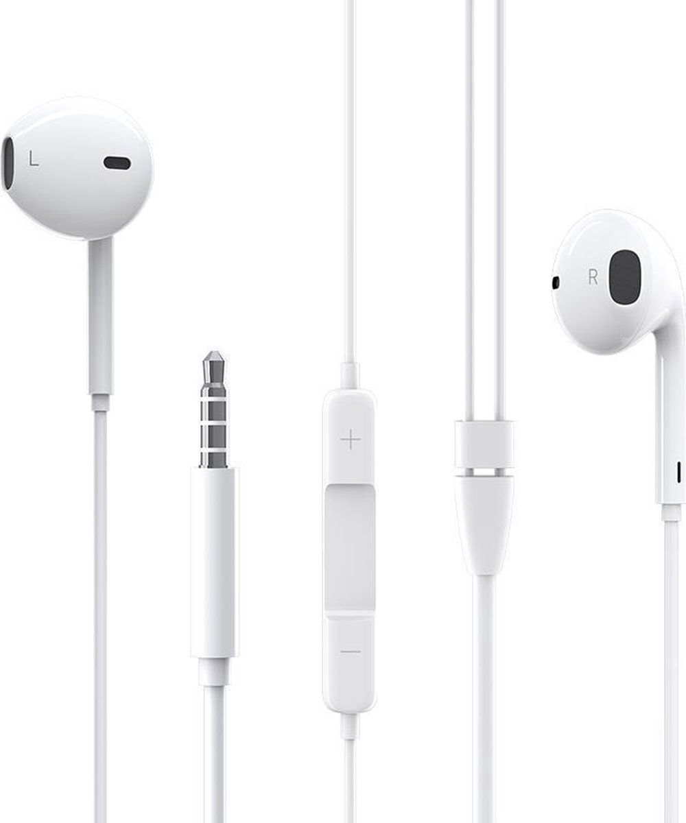In Ear Oordopjes - Oortjes met draad en microfoon - 3,5mm Jack ...