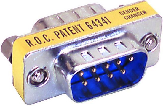 Adapter - 9-Pin D-Sub mannelijk - 9-Pin D-Sub mannelijk | bol