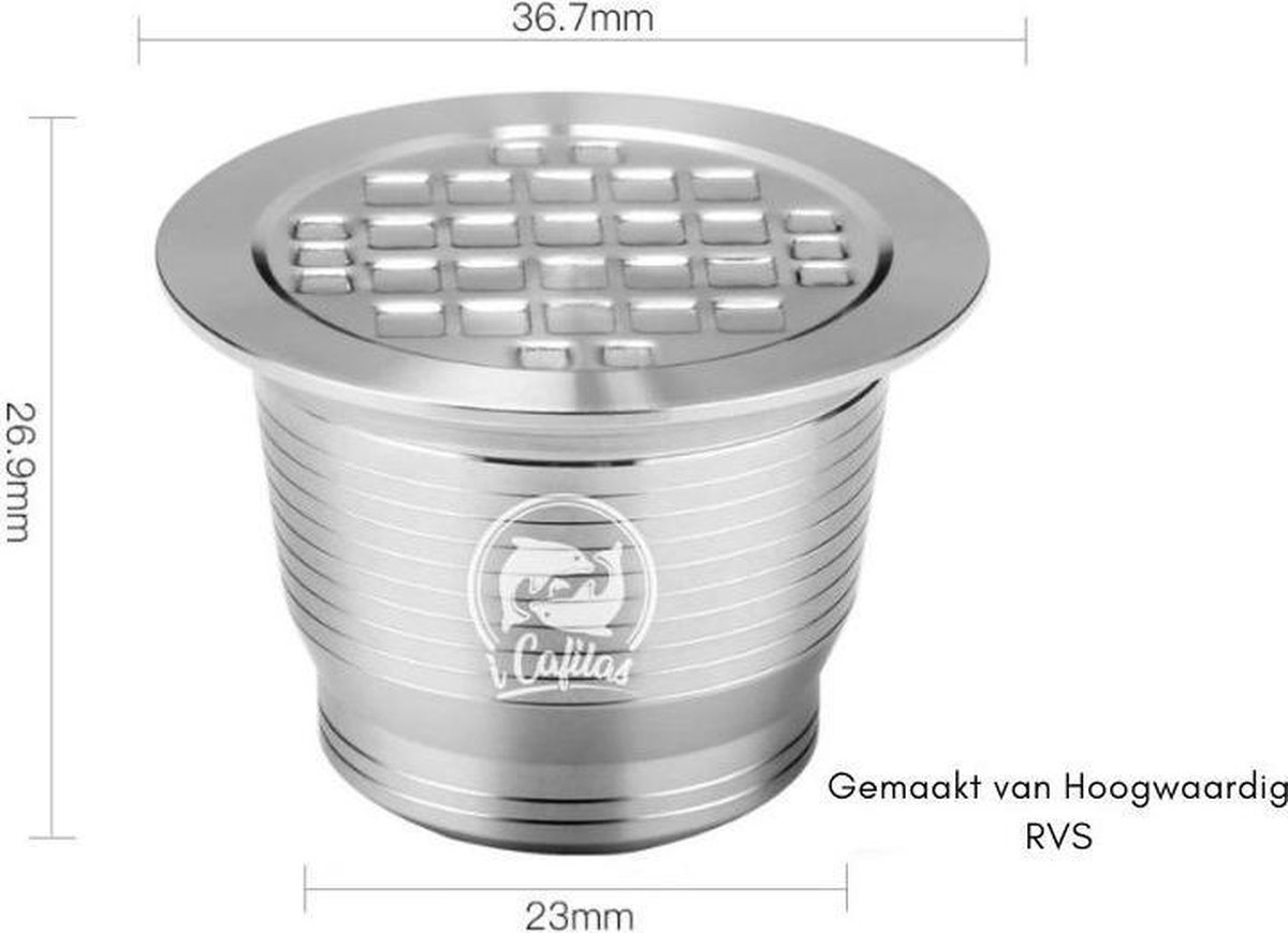 Set de tasses Nespresso rechargeables - Tasses à café réutilisables ...