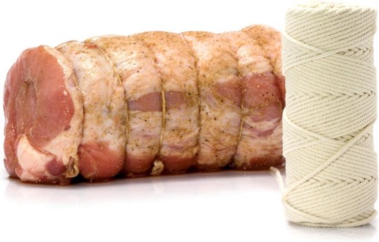 Veluw® Rolladetouw - Keukentouw - Slagerstouw - Bindtouw - Ongebleekt ...