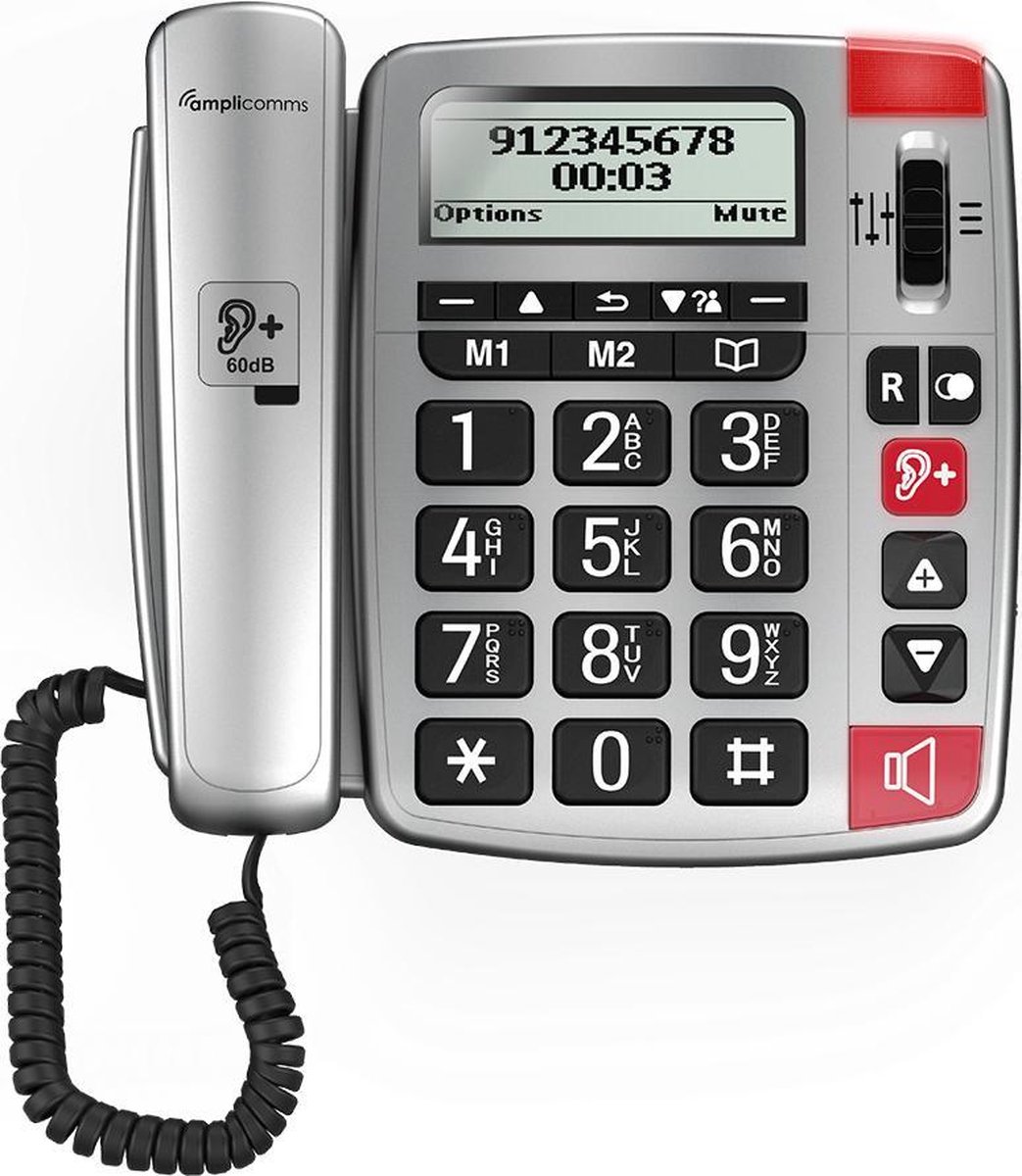 AMPLICOMMS POWERTEL 196 | vaste telefoon | eenvoud | met luidspreker ...