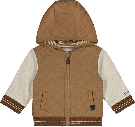 Prénatal Jongens Jas - Baby Kleding voor Jongens - Maat 62 - Bruin / Ecru Melange | bol