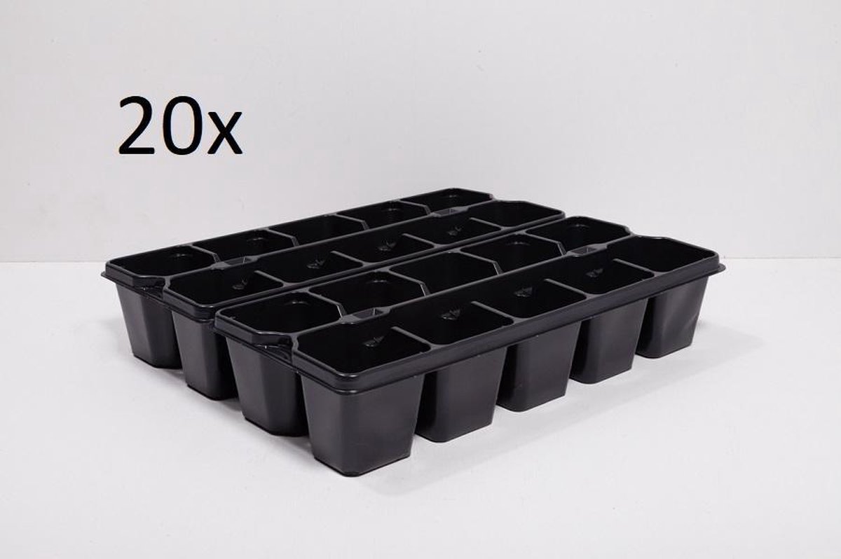 20x kweekbak - Moestuin - Zaaibakjes - Kweekbakken - Zaaibak - Zaaitray ...