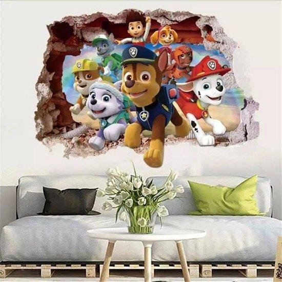 PawPatrol Muursticker,New Pup Paw Patrol Kinderkamer sticker, Paw ...