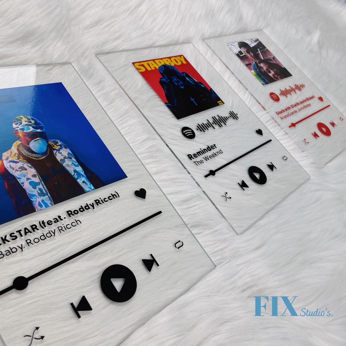 FIX Studio's Glass Album Cover - valentijn cadeau - Spotify Glasplaat ...