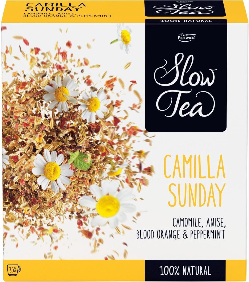 Pickwick Slow Tea Camille Sunday Pak 25 Theezakjes van 3 gram | bol.com
