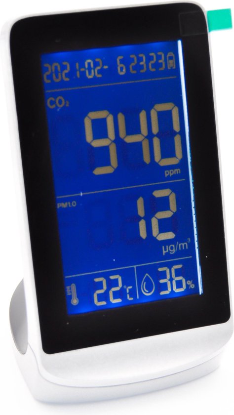 MondiDeal - Luchtkwaliteit meter - CO2 - Luchtvochtigheid - Fijnstof ...