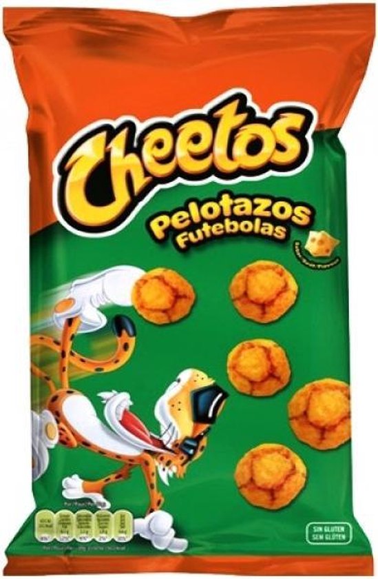 Cheetos - Pelotazos Futebolas - 1 x 130 gram - voetbal chips | bol