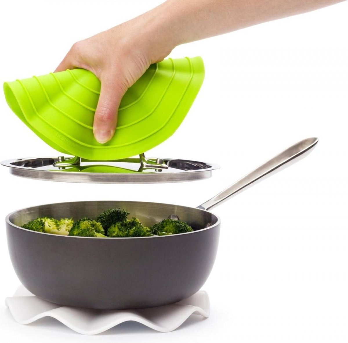 Fusionbrands Pannenlappen Heatwave onderzetter/pannenlap geel | bol.com