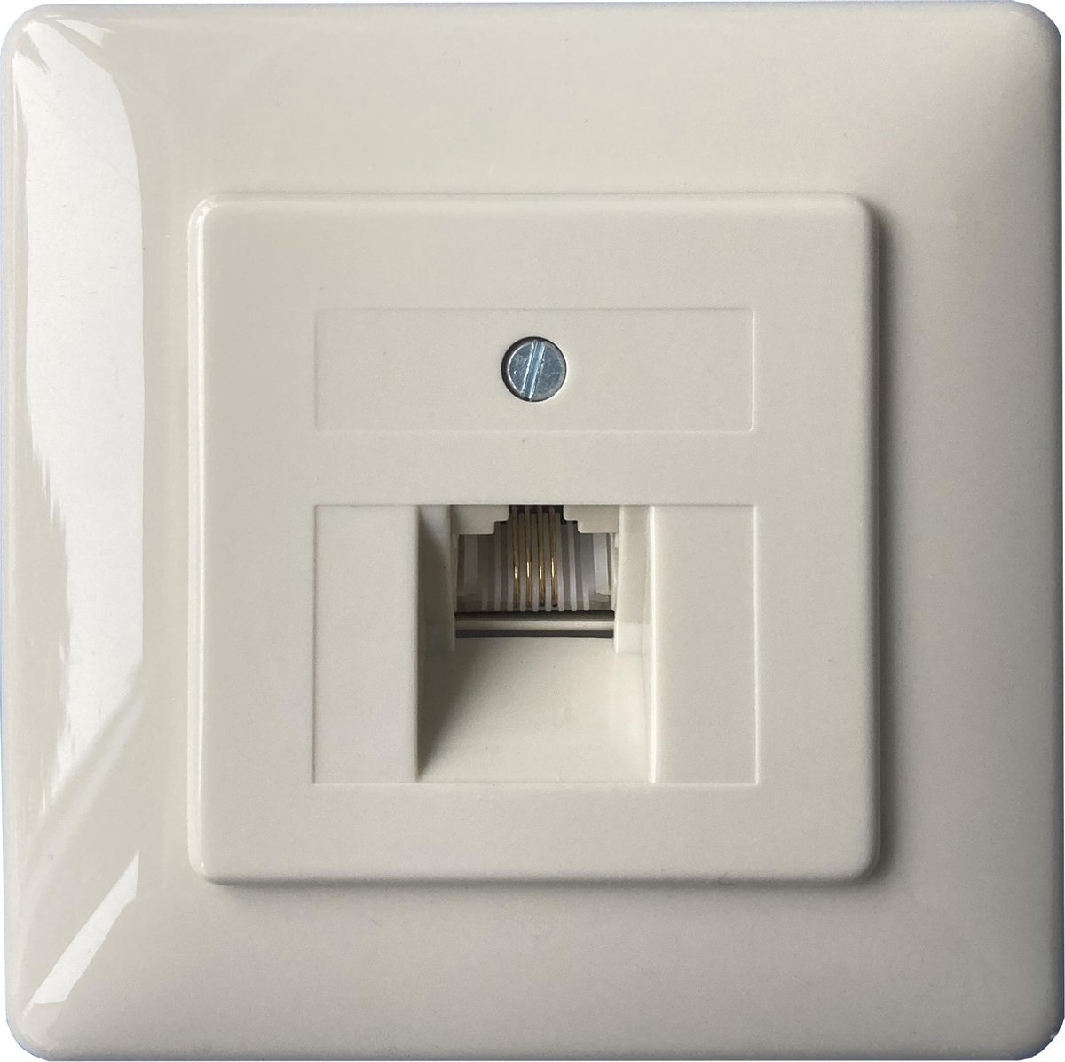 WANDCONTACTDOOS, 4-polig modulair RJ45 8P4C - inbouw ...