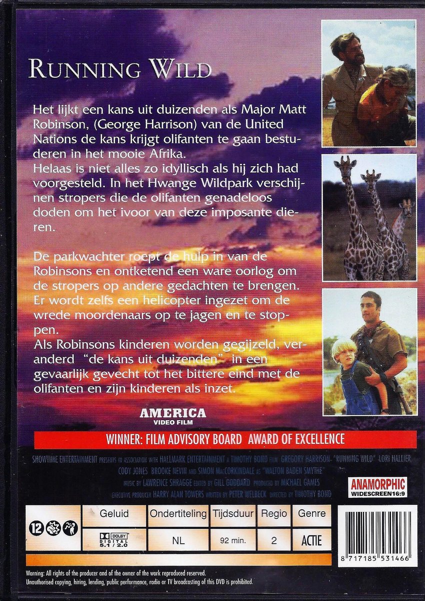 Running Wild (1998) (Dvd), Gregory Harrison | Dvd's | bol.com