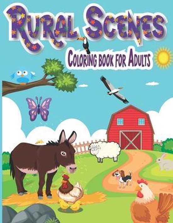 rural scenes Coloring Book for adults | 9798723235793 | MoodColor Books ...