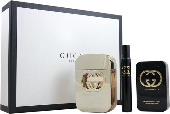 Gucci Guilty Eau de Toilette 75ml + Body Lotion 100ml + Mini Eau de ...