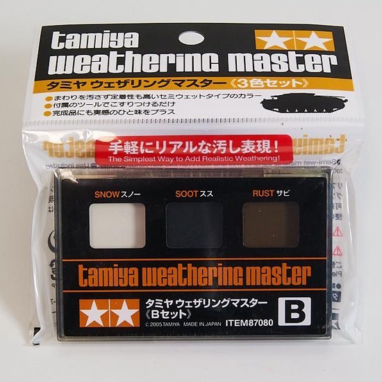 Tamiya Weathering Master incl. applicator - B Set - Snow, Soot, Rust ...