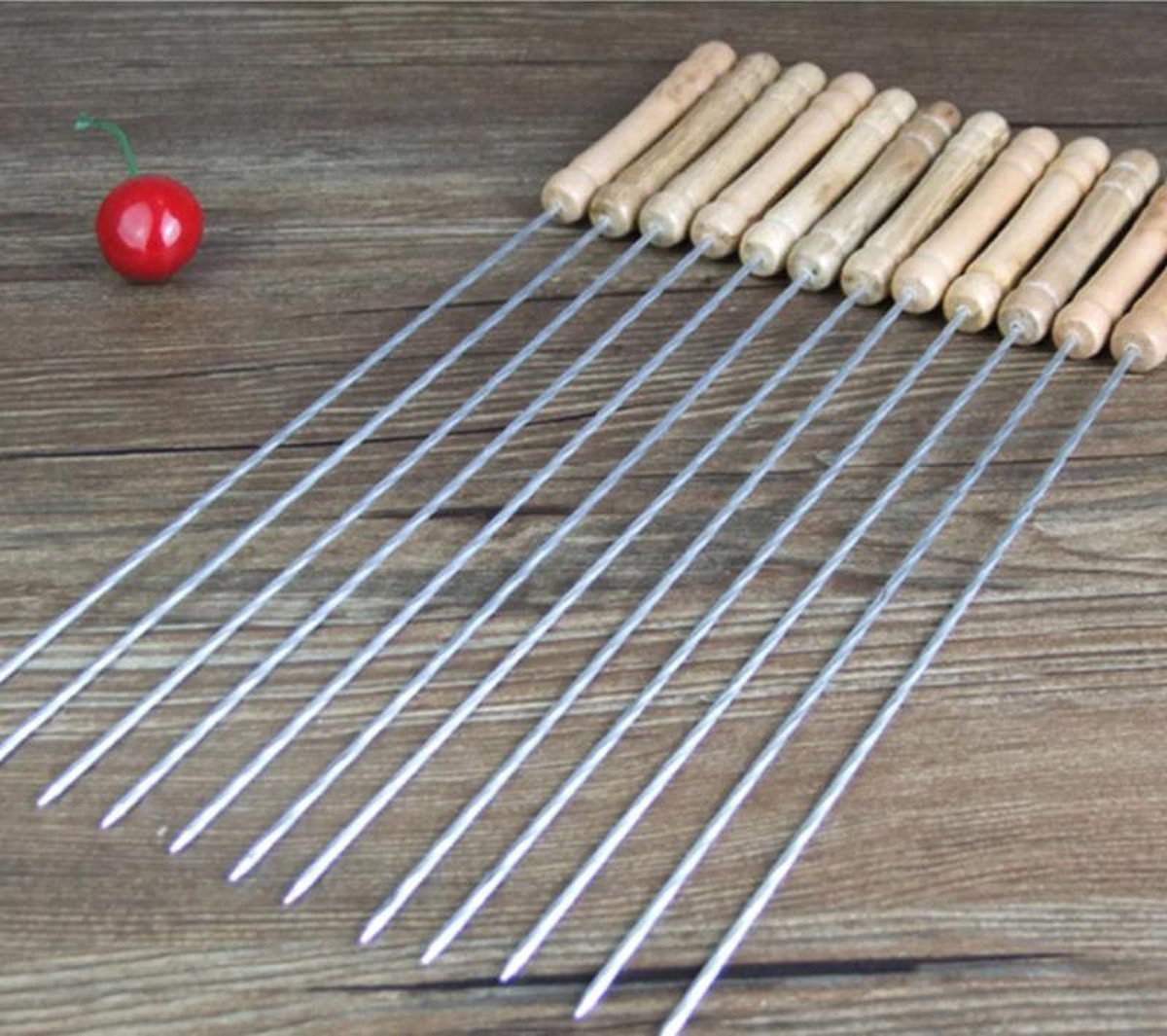BBQ Spiezen – Grillspies – Kebab Spies – Met Handsvat – RVS – 12 stuks ...