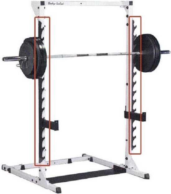 Body-Solid Grey Linear Bearing Smith Machine - Gun Rack Uitbreidingsset ...