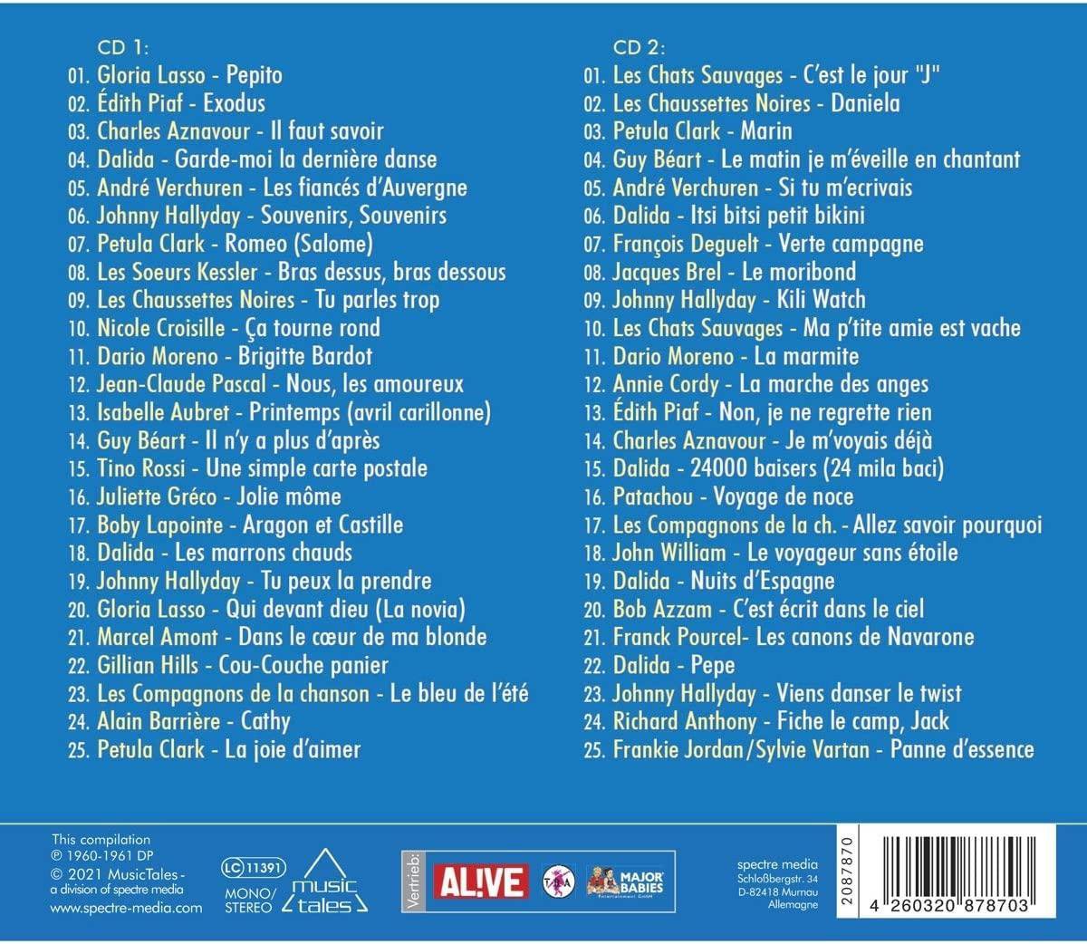 Les Chansons De L'annee 1961, various artists | CD (album) | Muziek | bol