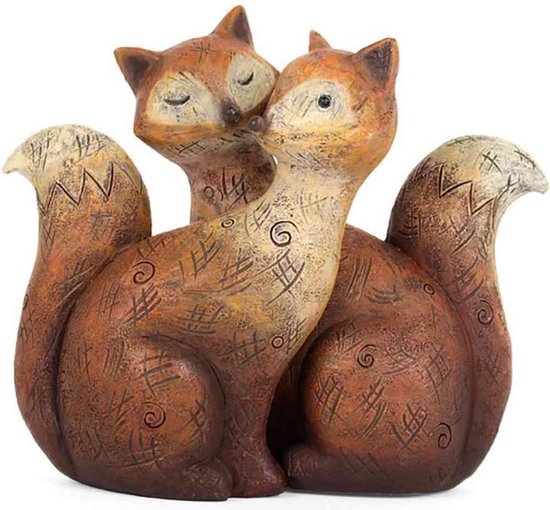 Vos Familie - Fox family - Twee Vossen - Beeld - Geschenk | bol