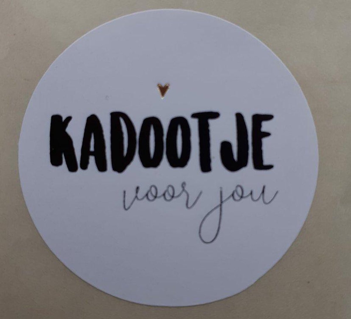 Wensetiket Kadootje voor jou - Cadeausticker - Sluitsticker - Verjaardagssticker -... | bol.com