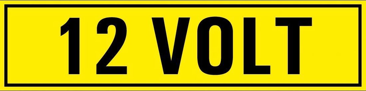 12 volt sticker 60 x 15 mm | bol