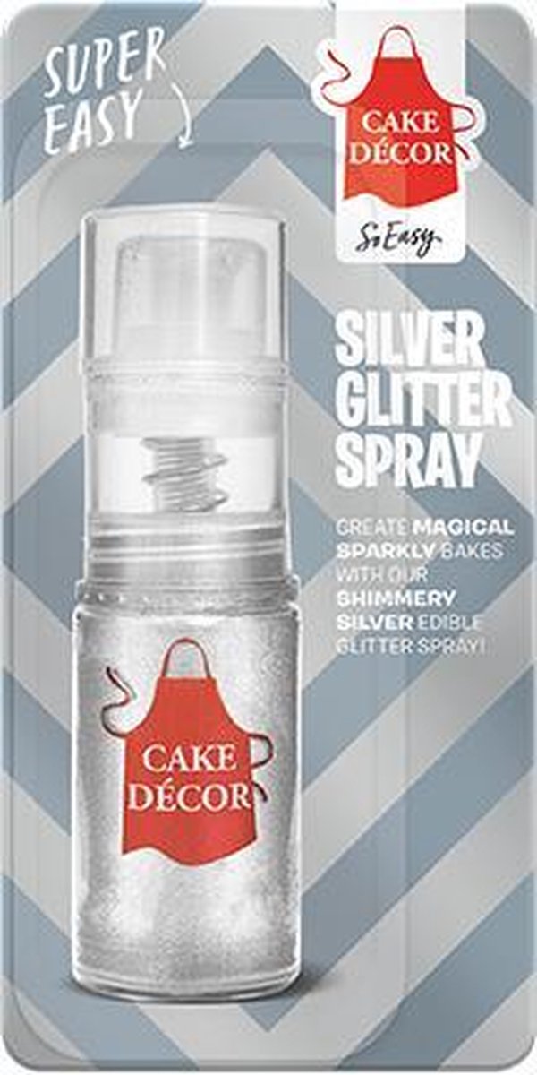 Cake Décor Silver Glitter Spray Edible Lustre| Eetbare Glitter Spray ...