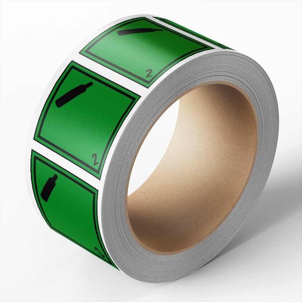 ADR klasse 2.2 sticker, zelfklevend papier, 1000 op rol 100 x 100 mm | bol