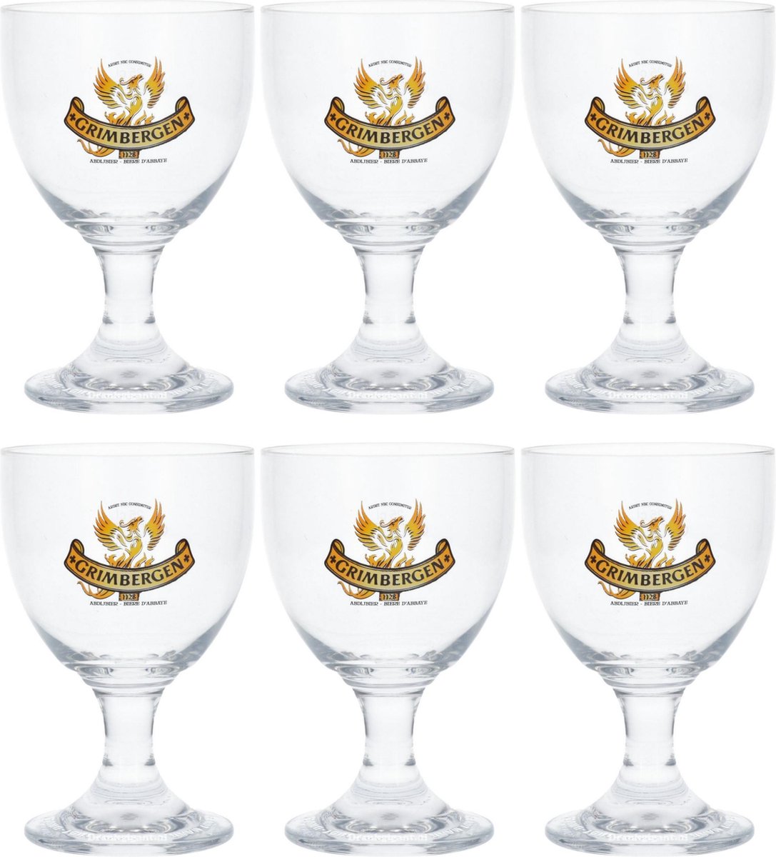 Verres à bière spéciaux Grimbergen - 33 cl - 6 pièces - coffret cadeau - Nice comme... | bol.com