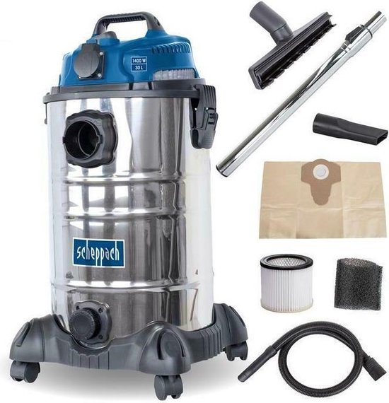 Scheppach ASP30ES - Nat- en droogstofzuiger - 30 l / 1400W | bol